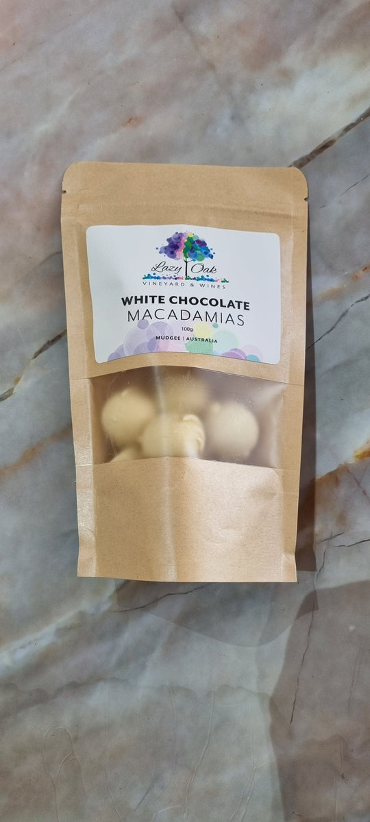 Lazy Oak White Chocolate Coated Macadamia – A Little Taste of Mudgee